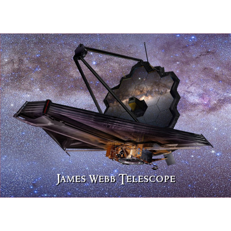 3D postkaart "James Webbi teleskoop" - AHHAA Teaduspood